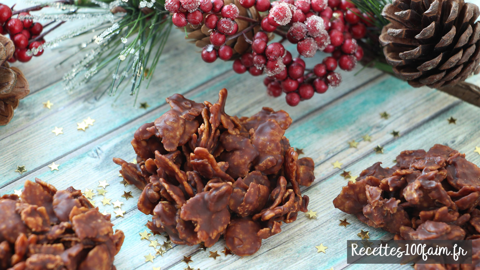 Recette roses des sables corn flakes chocolat noir | Recettes100faim