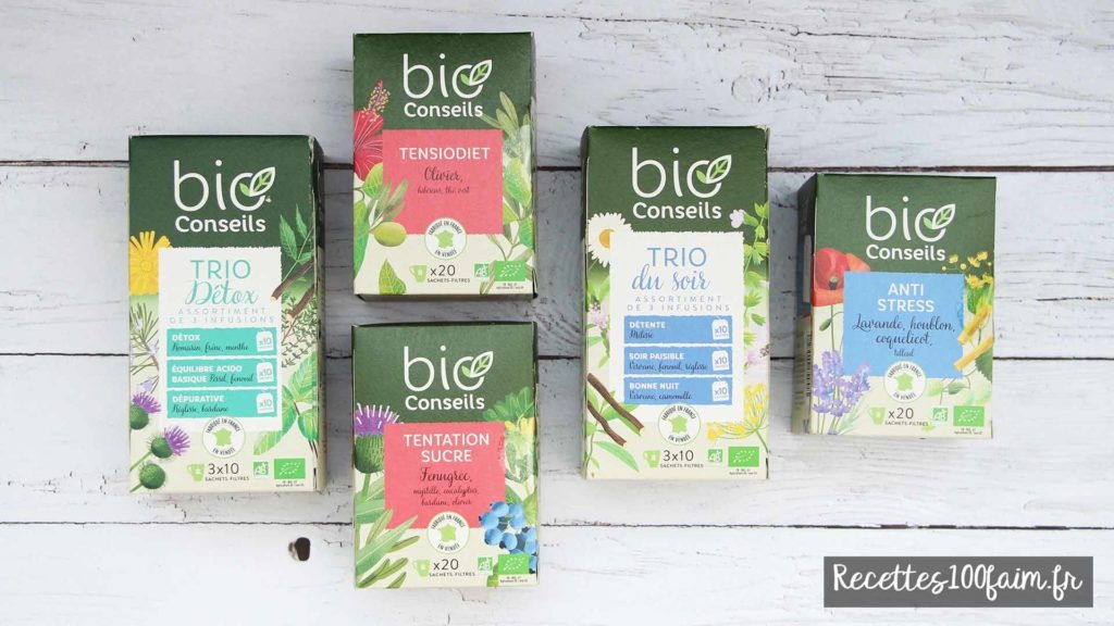 Gamme de thés & tisanes "Bio Conseils" | Recettes100faim
