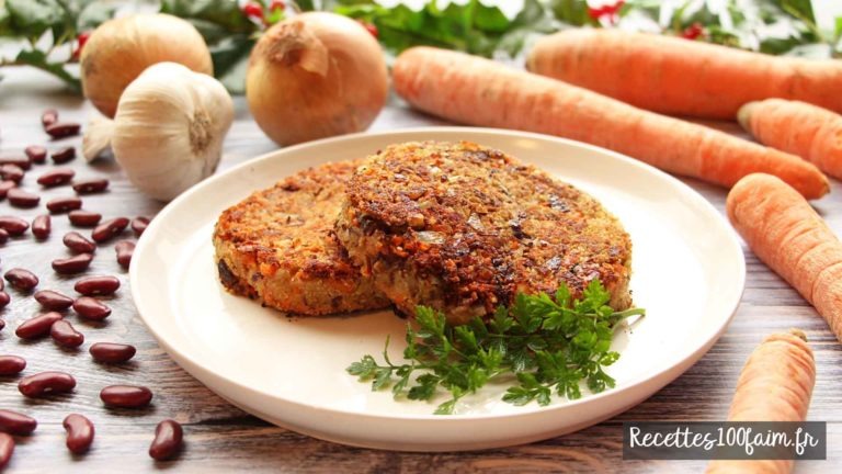 Galette végétale haricots rouges & carottes | Recettes100faim