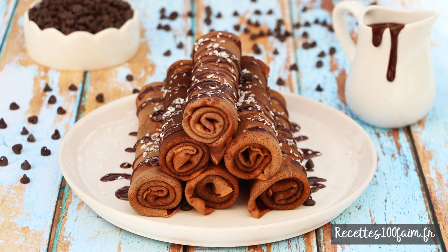 Recette de crêpes au chocolat noir | Recettes100faim
