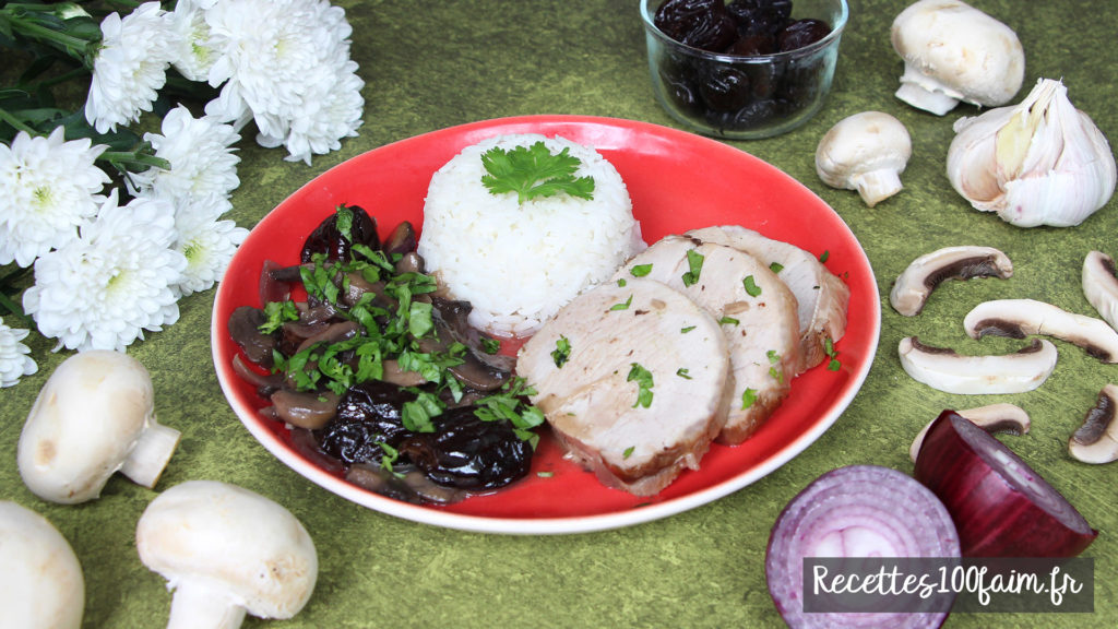 Rôti de veau aux champignons & aux châtaignes | Recettes100faim